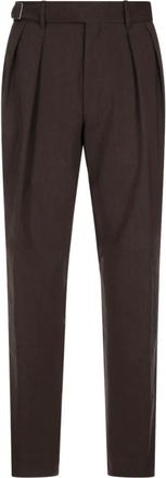 HUGO BOSS Homme, Pantalons, Brun, Taille: L Pantalon en lin, laine et mohair marron