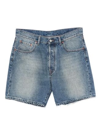 Maison Margiela short en coton - Bleu