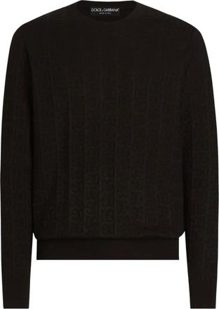 Dolce & Gabbana Homme, Pulls, Noir, Taille: XL Pulls &agrave; col rond