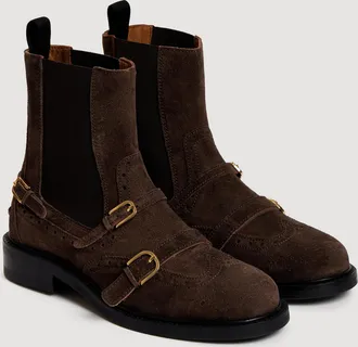 Sandro Bottines chelsea &agrave; boucles