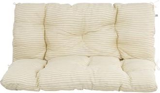 Patio Bankauflage 100x50 cm Frigiliana Gartenbank Auflage 2 Sitzer mit Schnüren gesteppt einteilig