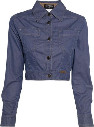 Chanel 2001 einreihige Jacke - Blau