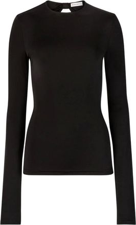 Nina Ricci Femme, Tops, Noir, Taille: 36 FR Top Dos Nu En Jersey
