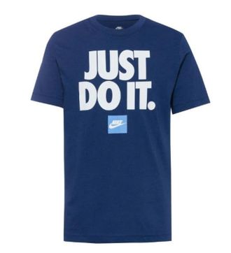 Nike Nike Herren M NSW Tee Fran JDI Verbiage T-Shirt, Midnight Navy, 56