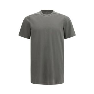 Rick Owens Baumwoll-T-Shirt mit Kontrasteins&auml;tzen - - Tops - Herren - Grau - S