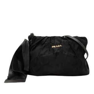 Prada Pre-owned Sac bandouli&egrave;re en nylon avec - Femme - Pre-owned - Noir - Taille: ONE Size