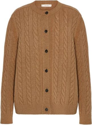 The Row Femme, Pulls, Brun, Taille: 38 FR Pull en tricot avec fermeture boutonnée