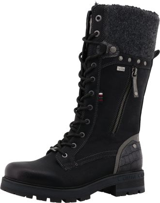 Mustang Jeans Damen Stiefel modisch mit Plateausohle 15M0042006, Größe:39 EU, Farbe:Schwarz