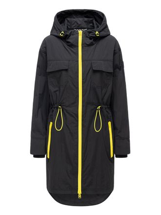 Marikoo Damen Mantel &Uuml;bergangsjacke Tr&uuml;ffelbonbon mit Kapuze