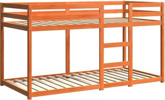 Generic Etagenbett, Massivholz Kiefer Betten und Zubeh&ouml;r(Wachsbraun 90x200 cm) (90 x 200 cm)