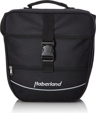 Haberland Fahrradtasche Einzeltasche Einsteiger-Serie 12,5l, schwarz, 30 x 32 x 13 cm