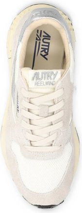 Autry Panelled Mesh and Suede Sneaker - Beige