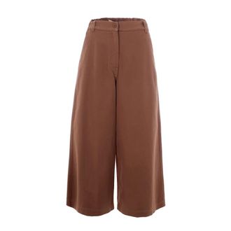 Max Mara Femme, Pantalons, Brun, Taille: 36 FR Wide Pantalons