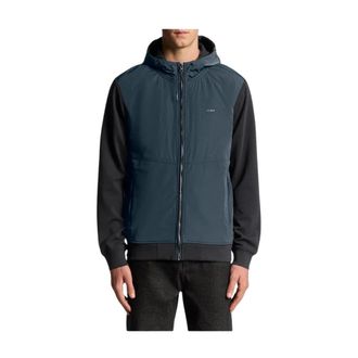 Lyle & Scott Blaue Zip-Up Kapuzenpullover mit Taschen - - Sweatshirts & Hoodies - Herren - Blau - M