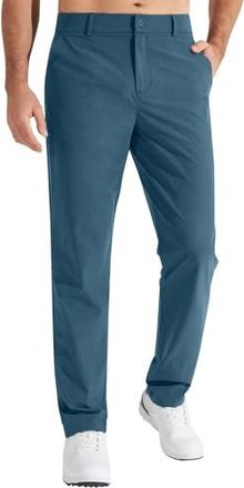 Generic Pantalon de golf stretch slim fit pour homme, pantalon daffaires d&eacute;contract&eacute; &agrave; s&eacute;chage rapide avec poches, pantalon uni pour bureau, pantalon de loisi