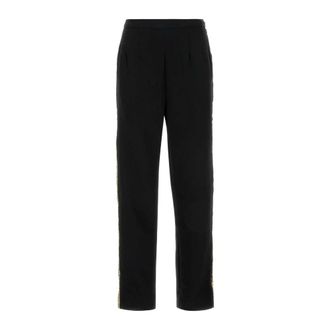 Bode Schwarze Crepe Hose - - Trousers - Damen - Schwarzk - W25