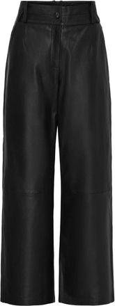 BTF-CPH Weite Lammlederhose - - Trousers - Damen - Schwarzk - XL