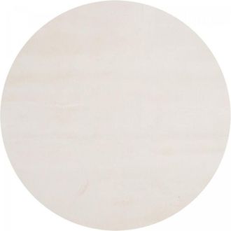 Un amour de tapis Unamourdetapis - Tapis LYN10 lavable 30°C Ø160cm Crème, tapis shaggy uni à longs poils