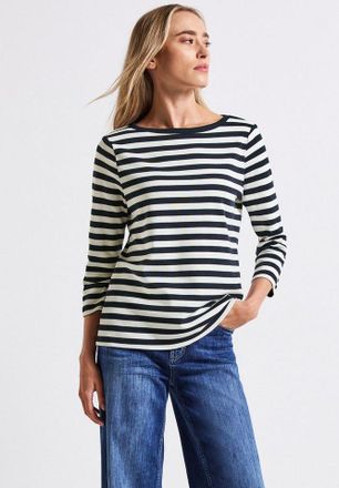 Street One Rundhalsshirt aus reiner Baumwolle