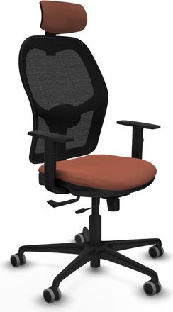 Piqueras y Crespo Ergonomischer Stuhl, Beige, mit 1D-Armlehnen, h&ouml;henverstellbare Lendenwirbelst&uuml;tze und h&ouml;henverstellbares Kopfteil und Neigungsverstellung, ausgestatt