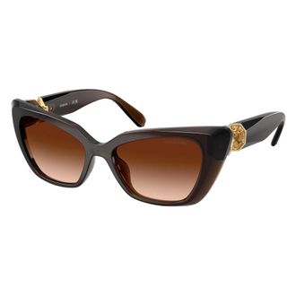 Swarovski Lunettes de soleil Cat-eye - Femme - Accessoires - Brun - Taille: 54 MM