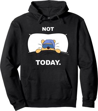 Disney Winnie the Pooh Not Today Funny Staying in Bed Pullover Hoodie