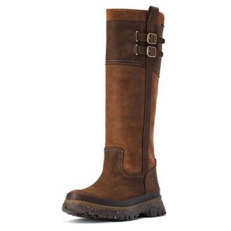 Ariat Womens Moresby Tall Waterproof Boots in Java, FM Width, Size 36.5, by Ariat