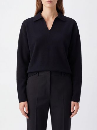 Extreme Cashmere V-Ausschnitt-Pullover aus Kaschmir-Woll-Mischung mit &uuml;berschnittenen Schultern