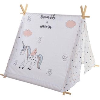 DKD Home Decor Dkd Home Decor - Tipi Coton Bois 110X110X106 Licorne