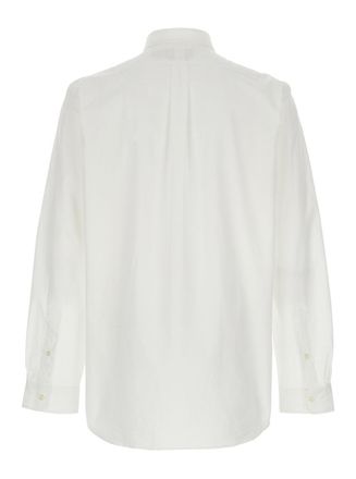 Polo Ralph Lauren Mens Custom Fit White Shirt With Pony Embroidery Cotton