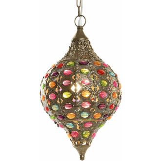 DKD Home Decor Dkd Home Decor - Deckenmetall -Acryl 24x24x422 Metall Acrylgoldmaterial Multikolor -Farbfamiliendecke und Wandminen Details