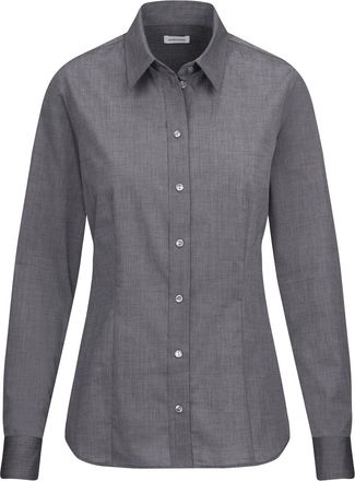 Seidensticker Damen Bluse - City Bluse - Hemdbluse - Regular Fit - Langarm - Uni - 100% Baumwolle