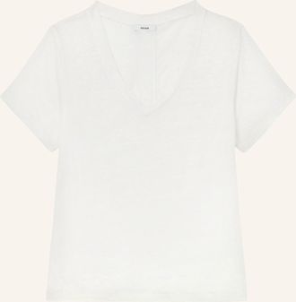 Reiss Reiss T-Shirt Lola Aus Leinen weiss