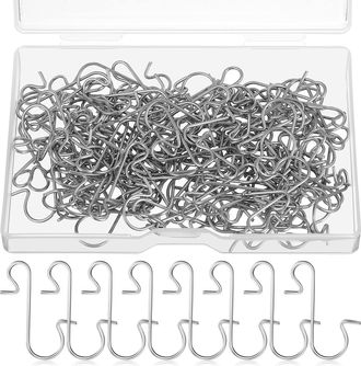 Artibetter 120 St&uuml;ck Kleine Haken Zum Aufh&auml;ngen Von Splitterf&ouml;rmigen Haken Schnelle Aufh&auml;nger F&uuml;r Ornamente Duschvorhang Wandteppich K&uuml;che Badezimmer Garten