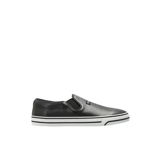 Dolce & Gabbana Chaussures de sport en cuir avec logo - Homme - Chaussures - Noir - Taille: 43 EU