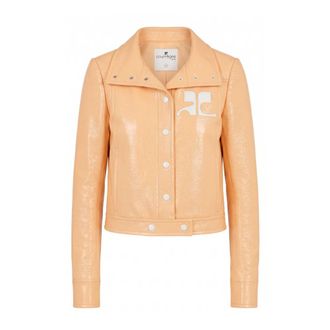 Courr&egrave;ges Reedition Vinyl Jacke - - Jackets - Damen - Orange - XS