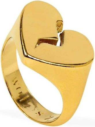 TwoJeys Femme, Accessoires, Jaune, Taille: 51 MM Broken Heart Ring