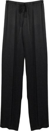 Semicouture Femme, Pantalons, Noir, Taille: 38 FR Pantalon &Eacute;lastiqu&eacute; &agrave; Cordon de Serrage