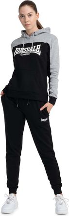 Lonsdale Damen Lurgan Trainingsanzug, Black/Grey, XL EU