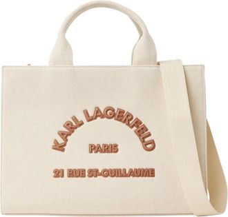 Karl Lagerfeld Shopper - MEDIUM RUE ST-GUILLAUME SQUARE PATCH Shopper - Gr. unisize - in Beige - f&uuml;r Damen
