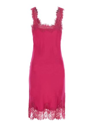 Gold Hawk Megan Bias Mid Midi Dress - Pink