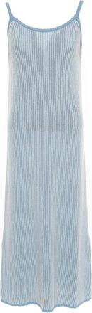 American Vintage Femme, Robes, Bleu, Taille: 40 FR Robes Maxi