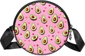Generic Sac &agrave; bandouli&egrave;re Circle pour femme, petit sac &agrave; bandouli&egrave;re avec fermeture &eacute;clair, bretelles r&eacute;glables, style d&eacute;contract&eacute;, pour femmes et filles