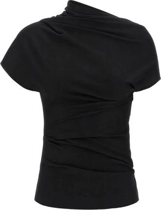 Entire studios Entire Studios, Femme, Tops, Noir, Taille: 40 FR Asymmetric Drape Top