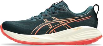 Asics Mens Gel-Cumulus 27 Running Shoes, Saxon Green/Coral Reef, 43.5 EU