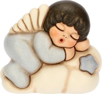 Thun Blauer Engel auf Wolke - Keramik - Kollektion Bonboniere - 5,1 x 5,1 x 7,4 cm