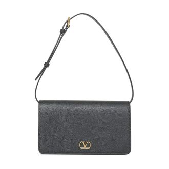 Valentino Garavani VLogo Signature Mini Umh&auml;ngetasche - - Bags - Damen - Schwarzk - ONE SIZE