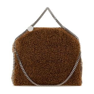 Stella McCartney Femme, Sacs, Brun, Taille: ONE Size Alter Mat Shearling Falabella Handbag
