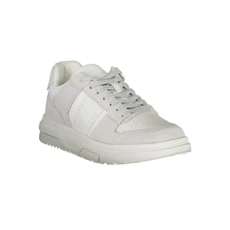 Tommy Hilfiger Leather and Polyurethane Low-Top Sneaker - White