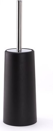 MSV WC Bürste Toilettenbürste Klobürste WC Garnitur aus PP Ø 10 x 22 cm Schwarz